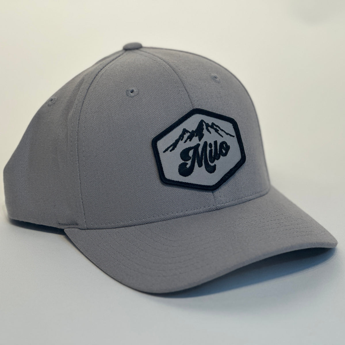 Milo Mountain Flex Fit Curved Bill (Grey) – Milo Snow and Skate